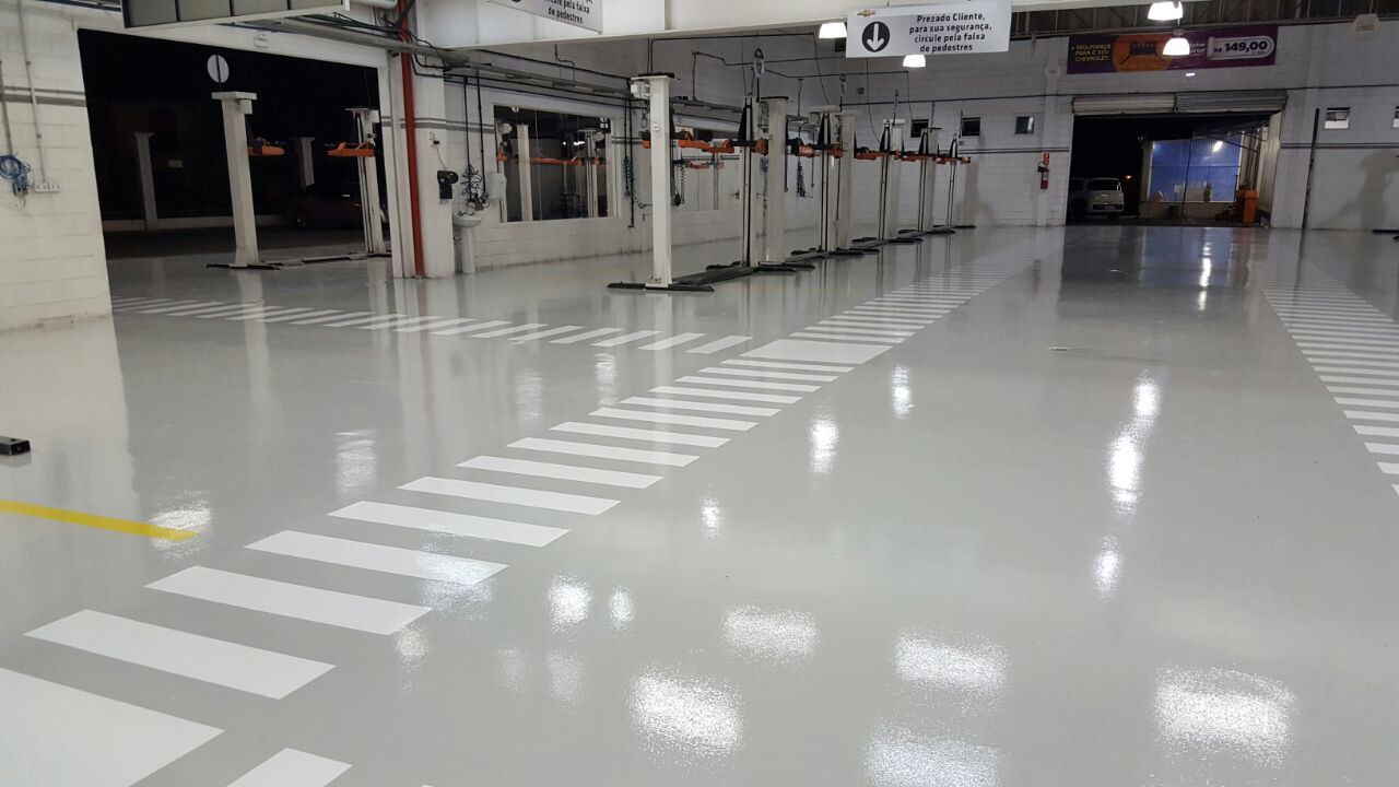 Piso Epóxi | Piso Epóxi - Concrecor Pisos Industriais